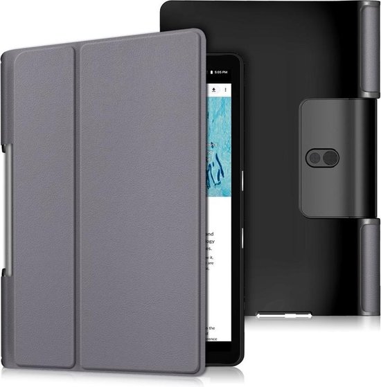 Lenovo Yoga Smart Tab hoesje - Smart Tri-Fold Case - grijs | bol.com