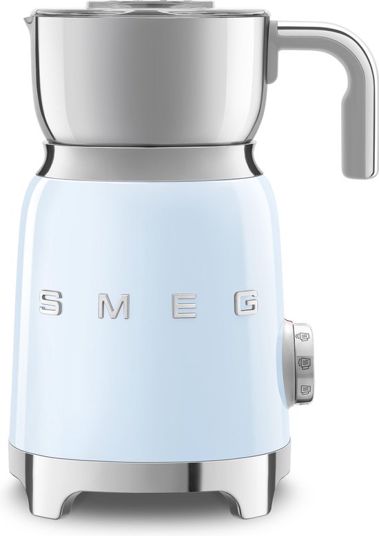 SMEG MFF01PBEU - Melkopschuimer - Pastelblauw - 6 functies | bol