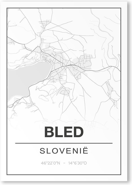 Poster/plattegrond BLED - A4 | bol