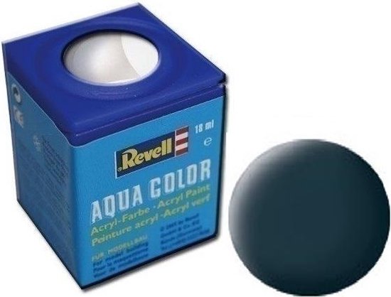 Revell Aqua #69 Granite Grey - Matt - RAL7026 - Acryl - 18ml Verf potje ...