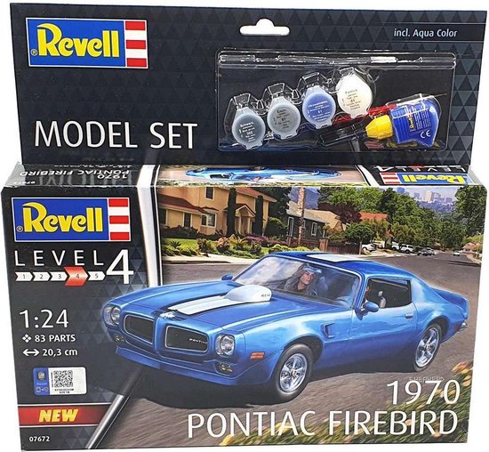 1:24 Revell 67672 1970 Pontiac Firebird Car - Model Set Plastic ...