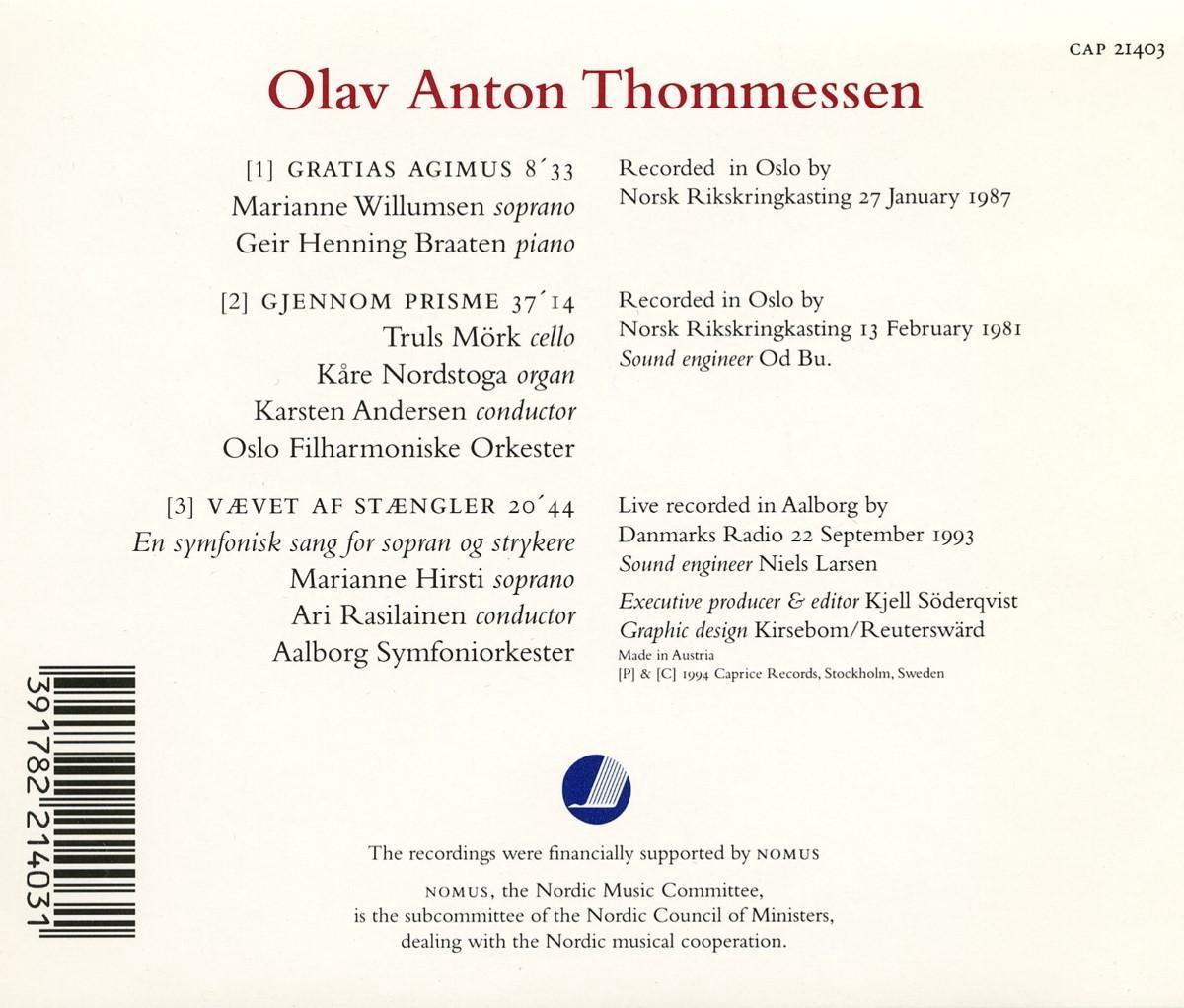 Truls Mork & Braaten - Nordic Council Prize -90 (CD), Truls Mork ...