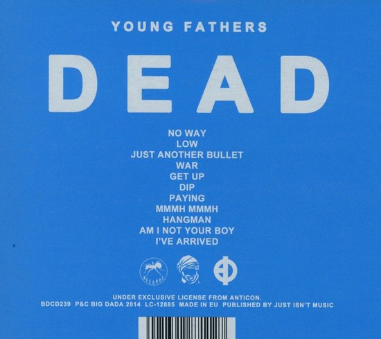 Young Fathers - Dead (CD), Young Fathers | CD (album) | Muziek | bol