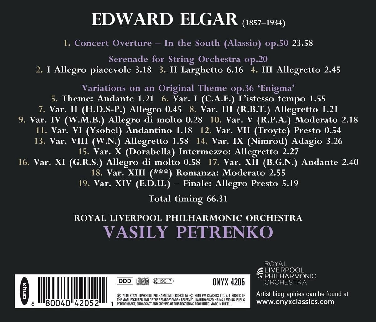 Royal Liverpool Philharmonic Orchestra - Elgar: Elgar Enigma Variations ...