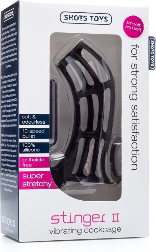 Shots - Shots Toys Stinger II - Peniskooi black | bol.com