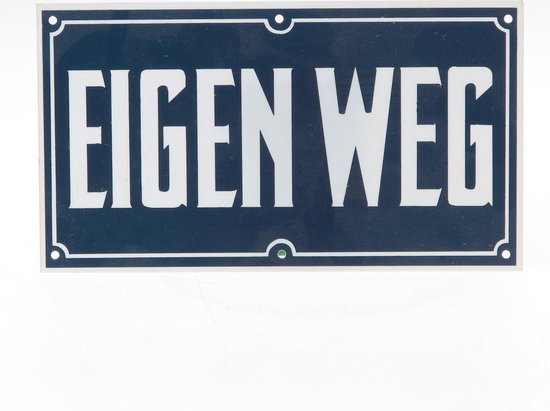 Bord pvc eigen weg 175x105mm | bol