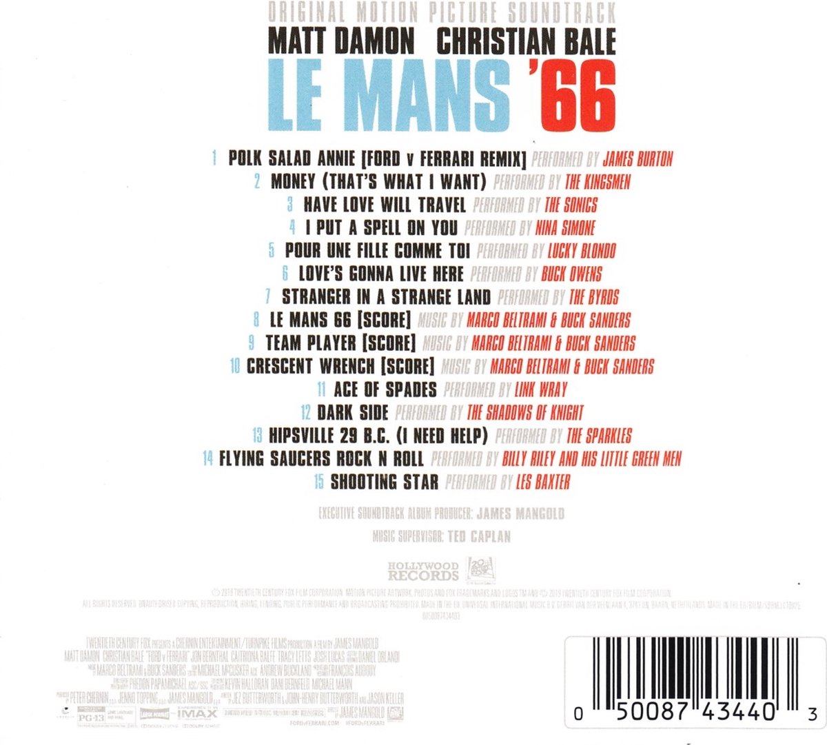 Various Artists - Le Mans '66 (CD) (Original Soundtrack), Original ...