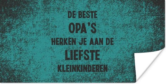 Poster Vaderdag - Opa cadeau - Spreuken - De beste opa's - Quote ...