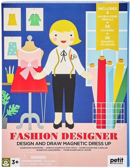 Petit Collage magneet- en tekenset Modeontwerper | Games | bol