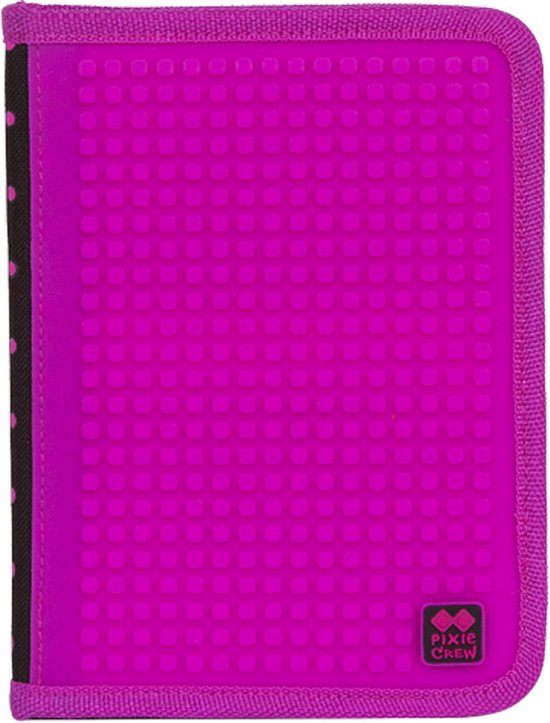 Pixie Crew Etui Met Siliconen Zijkant En Pixels 19 Cm Fuchsia | bol