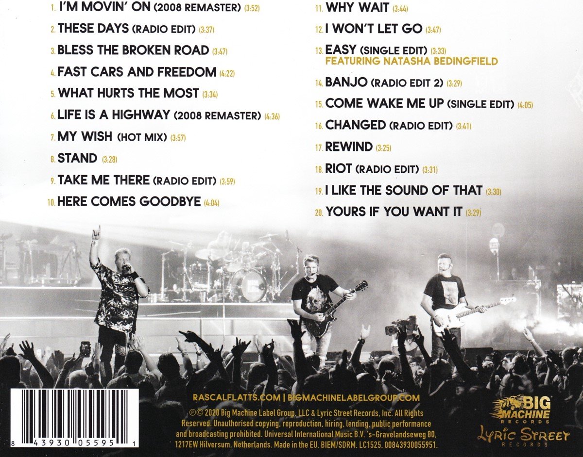 Rascal Flatts - Twenty Years Of Rascal Flatts - The Greatest Hits (CD ...