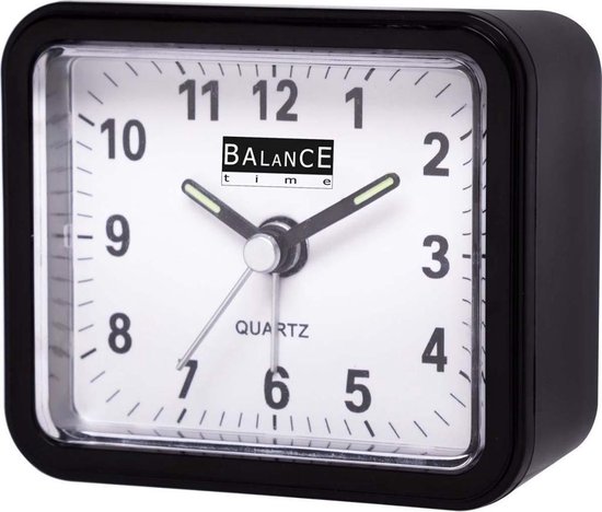 Balance | Alarm Clock | Analogue | Black | bol