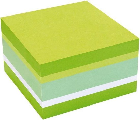 Info Notes - Sticky Notes Cubes - 75 x 75 mm - assorti - 450 vel - IN ...