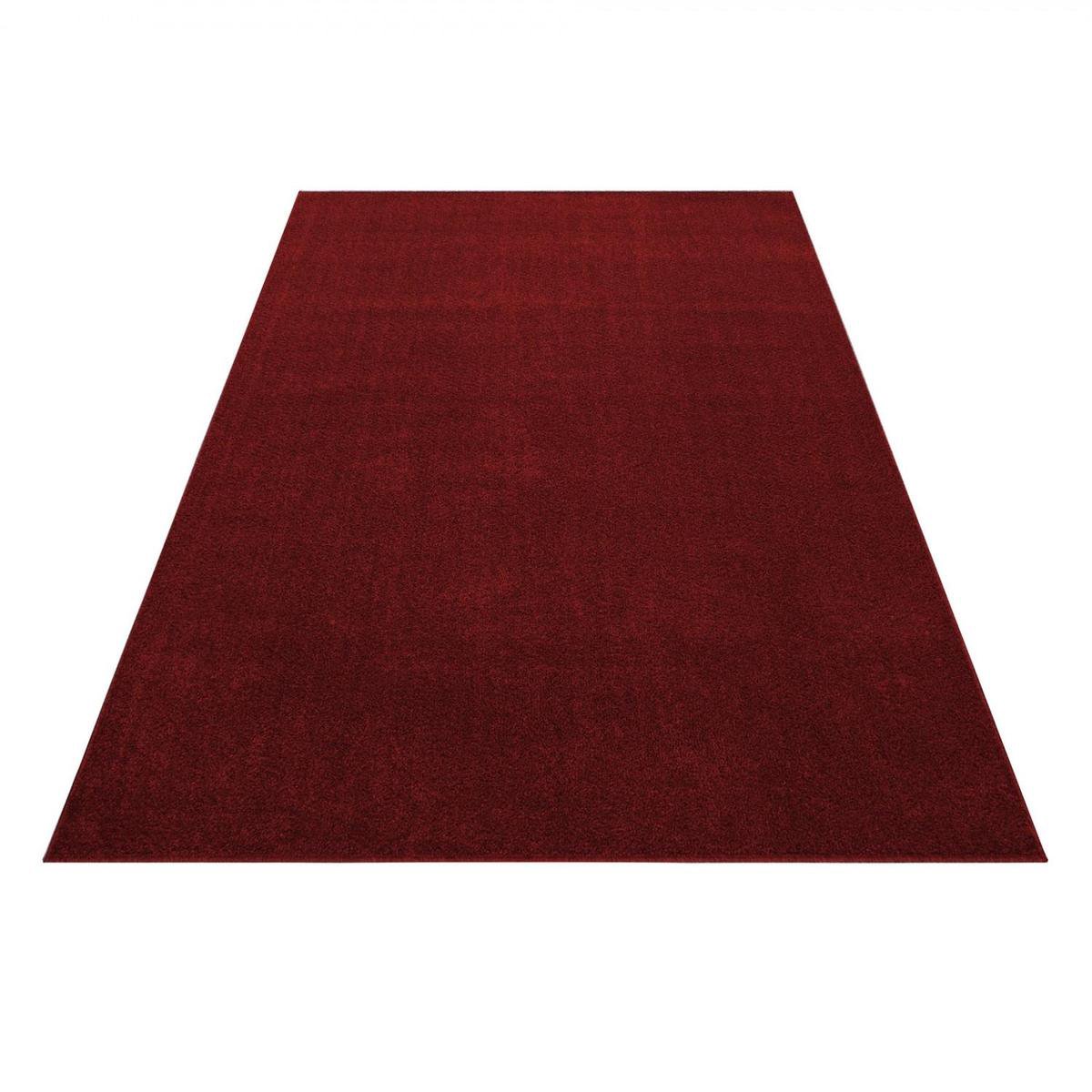 Tapijtenloods Basics Effen Rond Vloerkleed Rood Laagpolig - 120 CM ROND ...