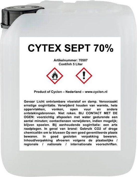 Cyclon Desinfectiespray Cytex Sept 5 Liter | bol.com