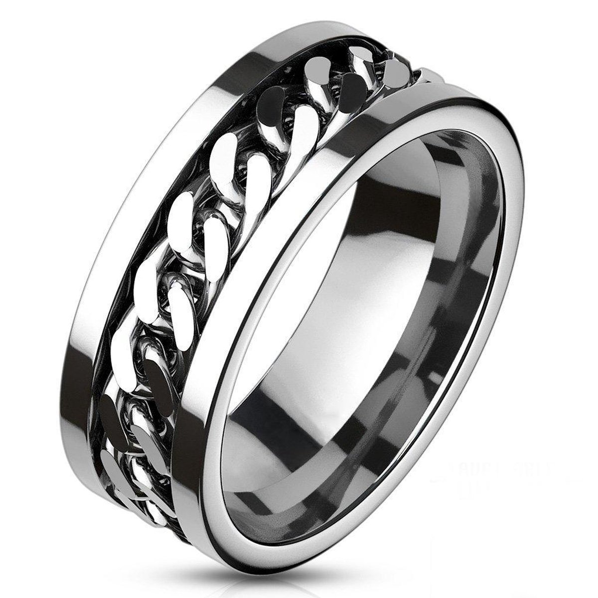 Moorell - Ring heren - Chain - Zilver - Maat 57 | bol