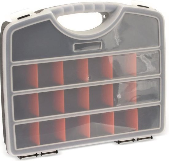 3x stuks opberg/sorteer boxen/dozen met 20 vakken 25 cm ...