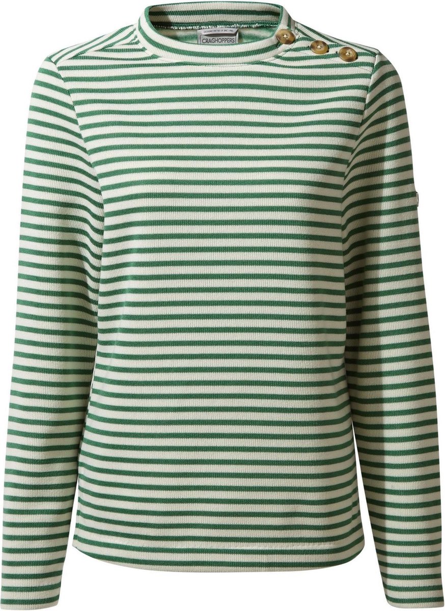 Craghoppers Sweater Balmoral Ladies Polyester Vert / blanc Taille 40 ...