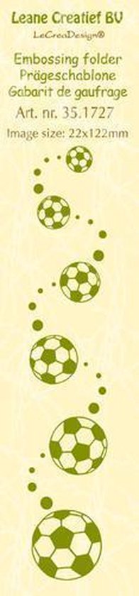 Border embossing folder Sport 22x122mm | bol