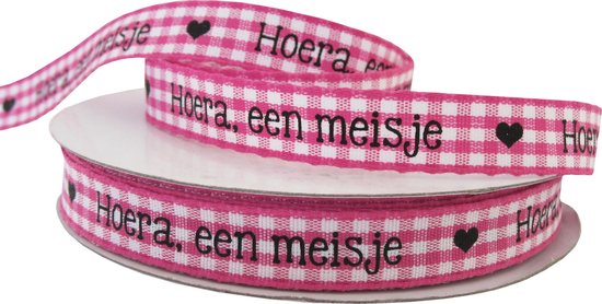 Geboorte Baby Lint 10mm (1cm) | Luxe Weefband | Gingham Plaid | Lint ...