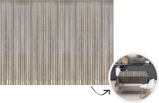 Nappe - Nappe - 170x130 cm - Industriel - Tôle ondulée - Imprimé ...
