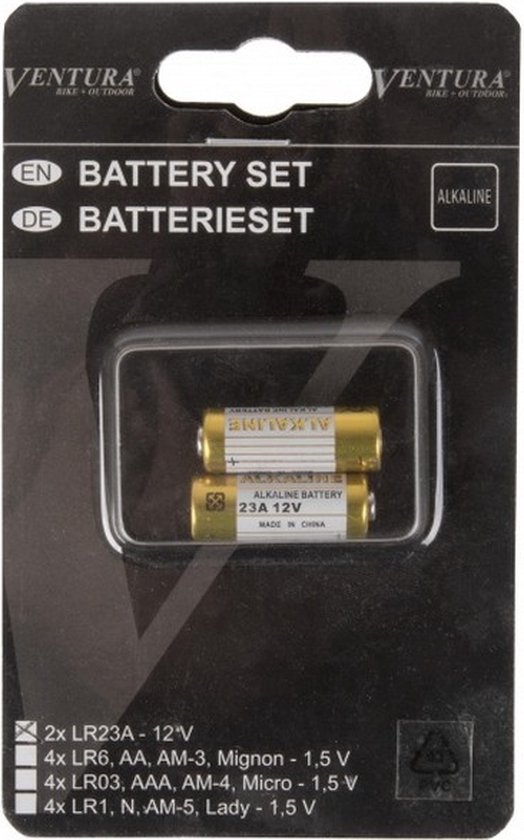 batterijen LR23A 12V alkaline 2 stuks | bol