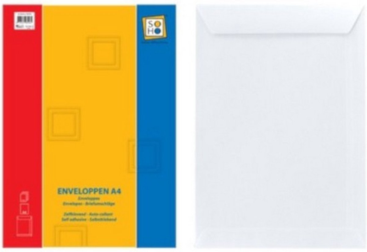 envelop Akte A4 papier 21 x 29,7 cm wit 10 stuks | bol.com