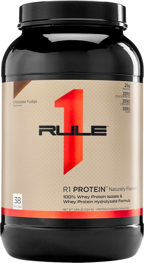 R1 Protein - naturally flavored (2,5lbs) Chocolate Fudge | bol.com