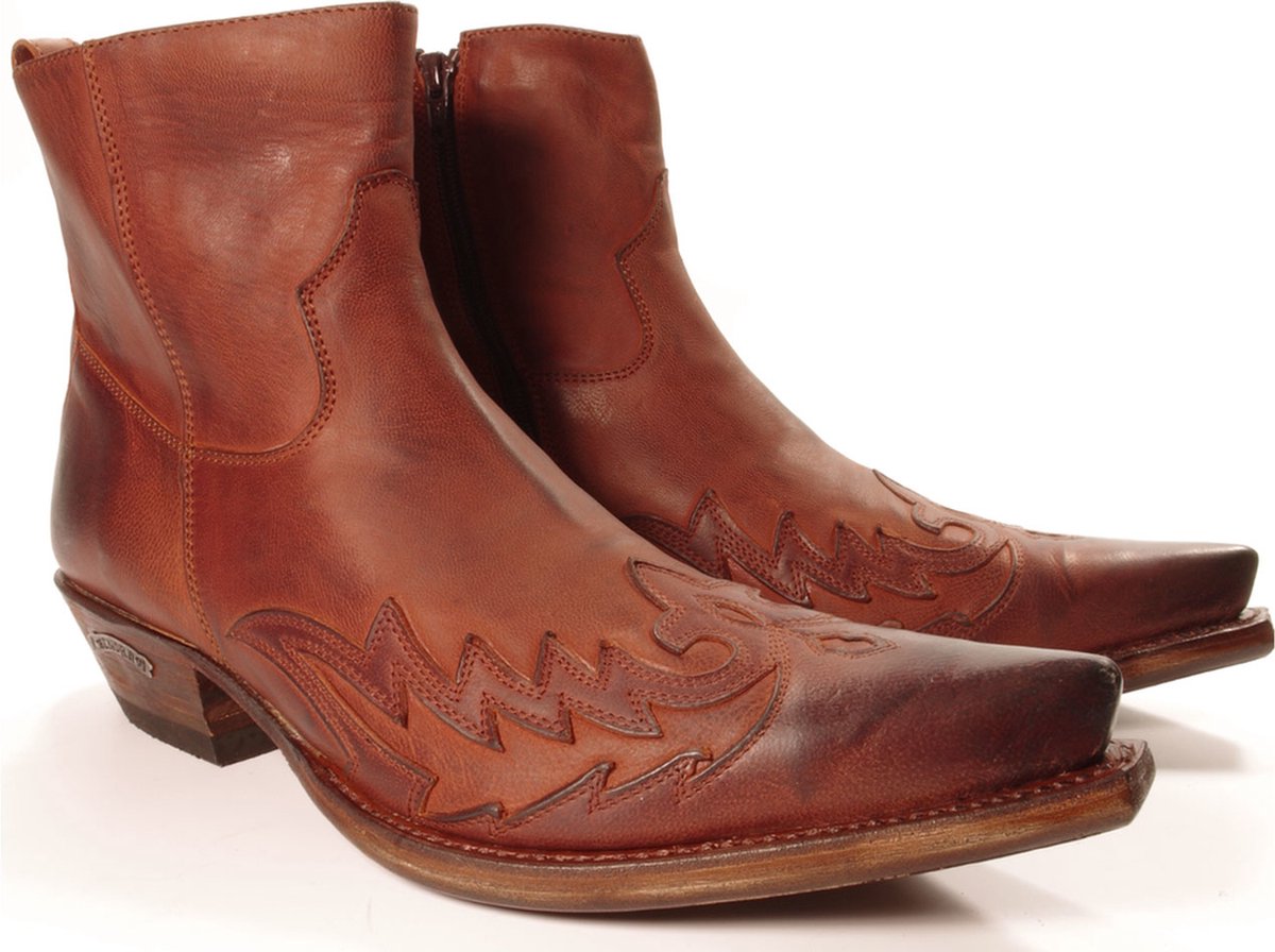 Sendra Boots 11783C Cuervo Cognac Handgemaakt Heren Cowboy Western ...