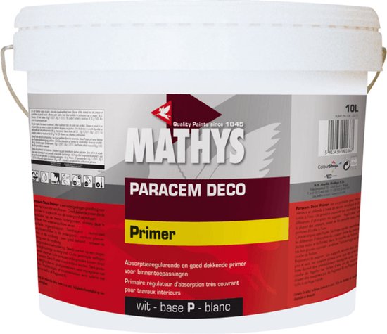 Mathys Paracem Deco Primer - Wit - 4L | bol