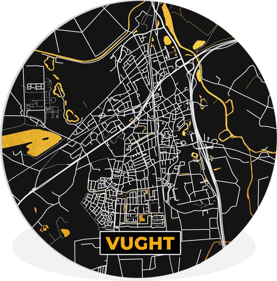 WallCircle - Wall Circle - Wall Circle Indoor - Vught - City Map - Goud ...