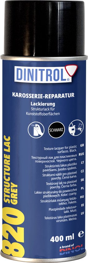 Dinitrol 820 Strukturfix - 400 ML, Zwart, Spuitbus | bol.com