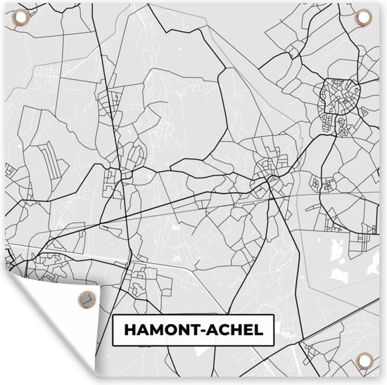 Tuindoek Kaart – Plattegrond – Stadskaart – Hamont Achel – België ...