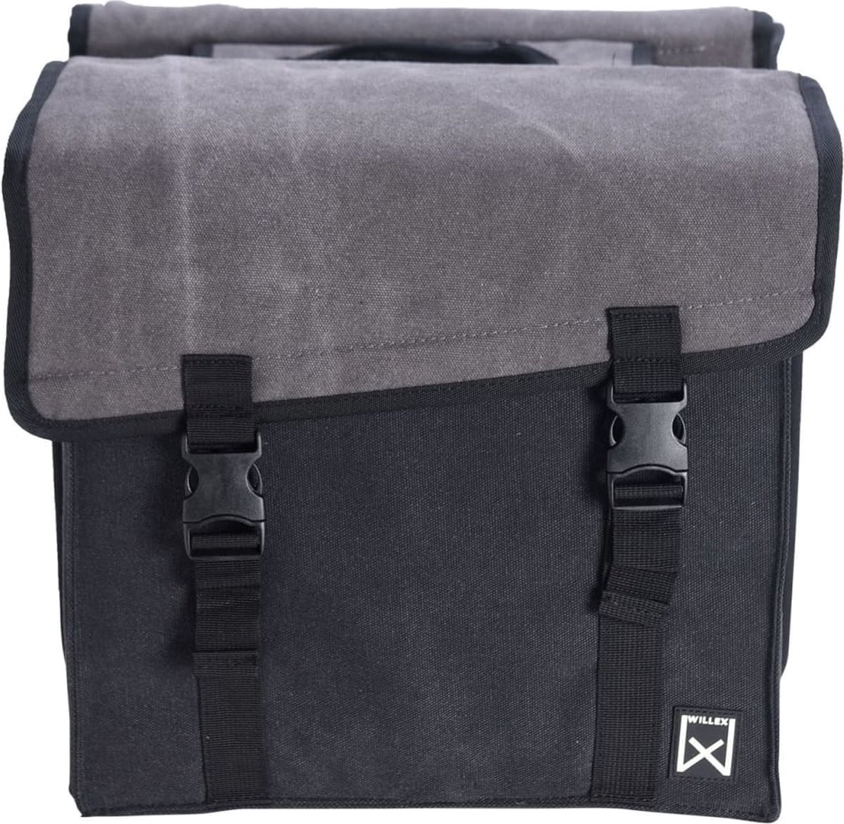 Willex Double Canvas Sacoche 101-38 litres - Gris / Noir | bol.com