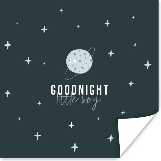 Poster Quotes - Goodnight little boy - Baby - Spreuken - Kids ...