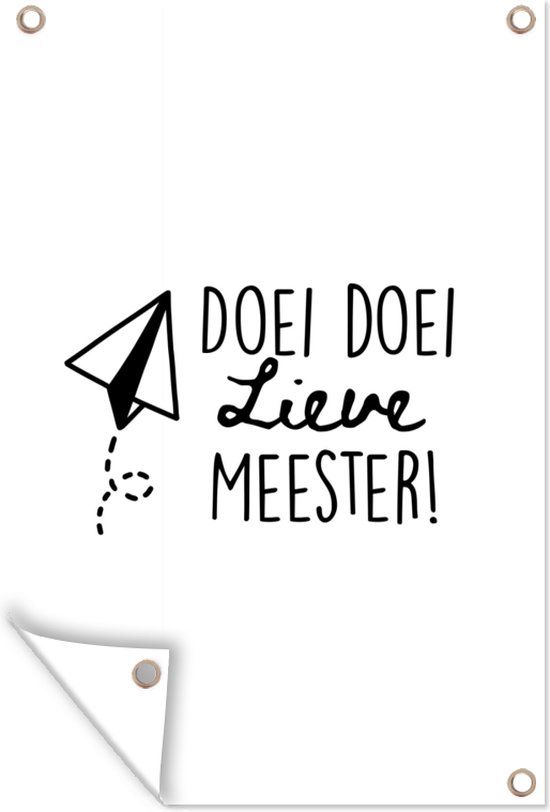 Muurdecoratie Vliegtuig - Quote - Afscheid Meester - Leerkracht - Doei ...