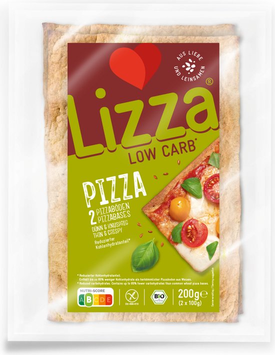 Lizza Low Carb - Pizzabodem - 1 x 200 gram | bol