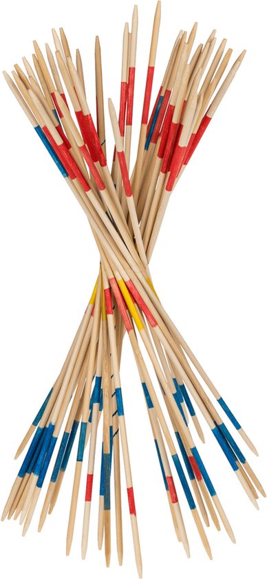 Mikado spel - klassiek houten stokjesspel - in houten doosje - alle ...