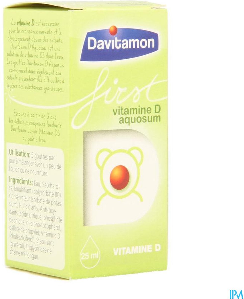 Davitamon Vitamine D Aquosum - 25 ml - Vitaminen | bol.com