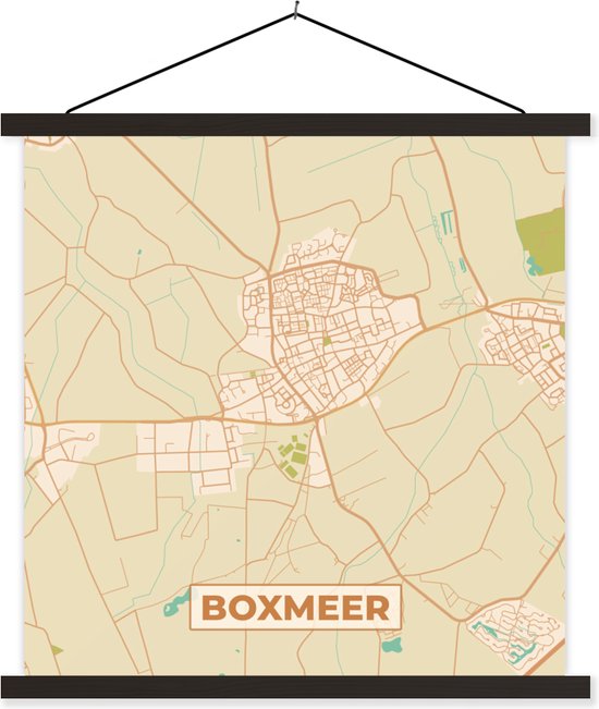 Schoolplaat - Boxmeer - Stadskaart - Vintage - Kaart - Plattegrond ...