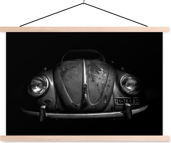 Roestige klassieke Kever auto - zwart wit | bol