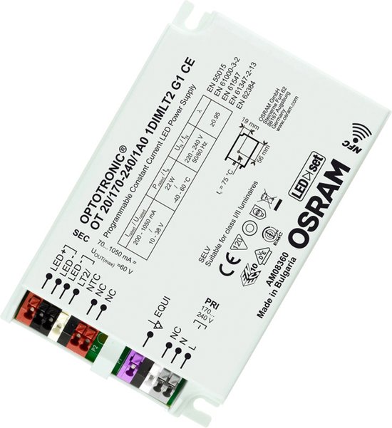 Osram LED Driver OPTOTRONIC 75-200-240/1A0 LT2 G1 DIM. | bol