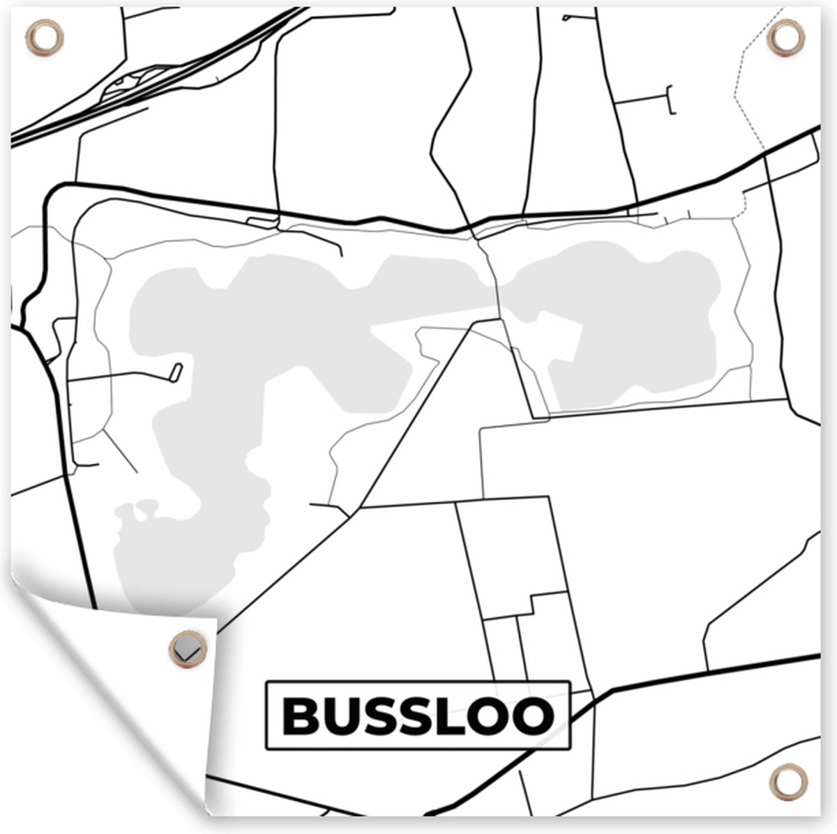 Tuinposters Stadskaart - Bussloo - Nederland - Plattegrond - Kaart ...