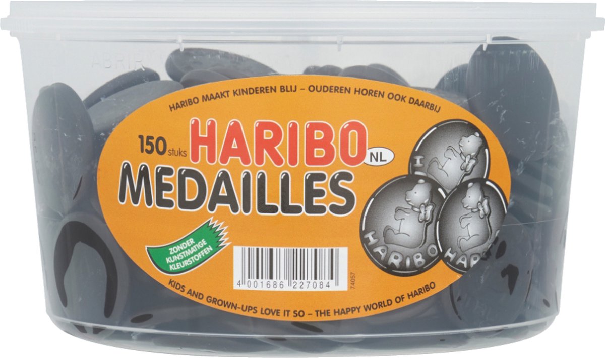 Haribo Drop Medaille - 150 stuks | bol.com
