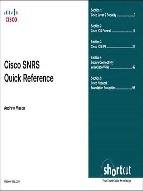 CCSP SNRS Quick Reference (ebook), Andrew Mason | 9781587059070 ...