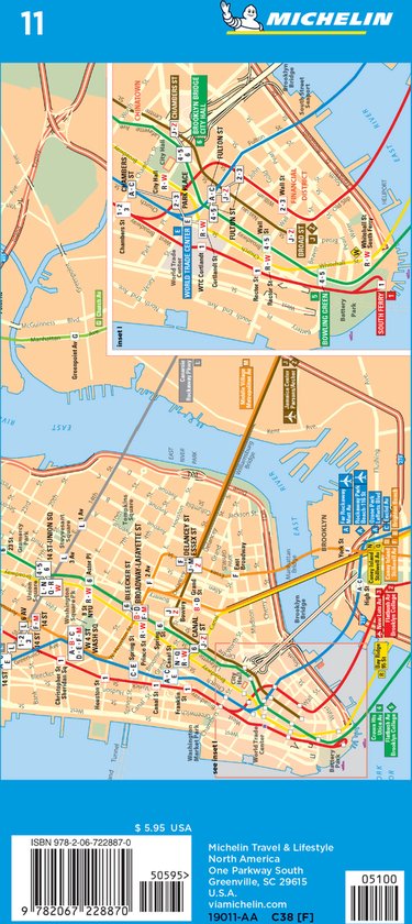 Michelin New York City Manhattan City Map | bol