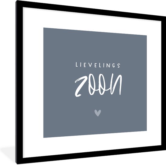 Fotolijst incl. Poster - Liefde - Zoon - Spreuken - Quotes ...