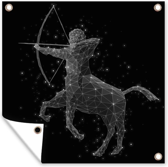 Tuindoek Astrologische illustratie sterrenbeeld boogschutter - 100x100 ...