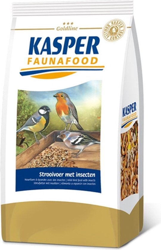 Kasper Faunafood Goldline Strooivoer met Insecten - Vogelvoer - 1 kg | bol.com