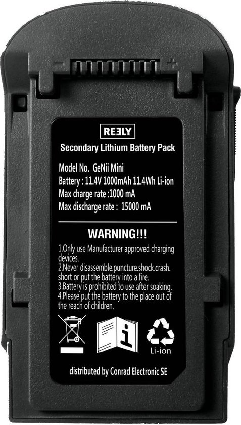 Reely LiPo 3S reserveaccu Geschikt voor Reely GPS Drone Genii Mini RtF ...